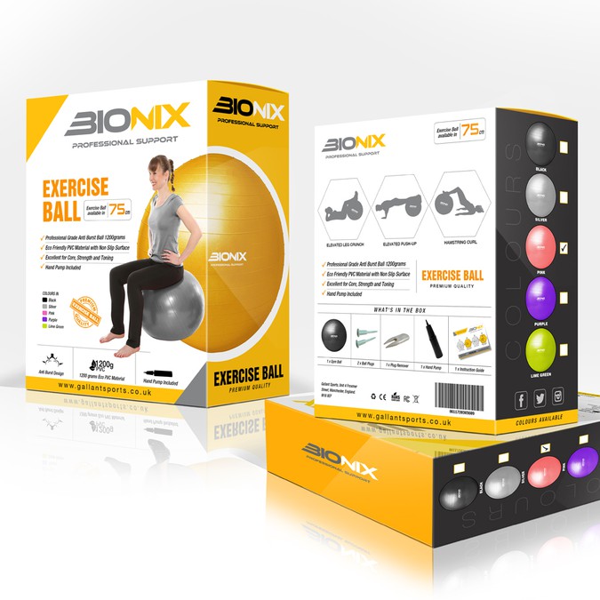 Fitness brand need Exercise Ball Packaging | Product packaging contest