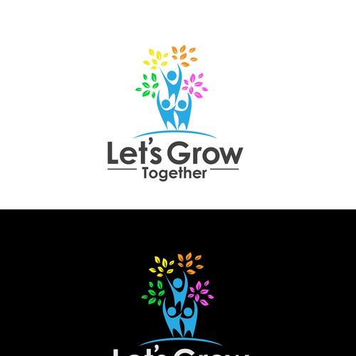 Create a fun logo for an education business "Let's Grow Together ...