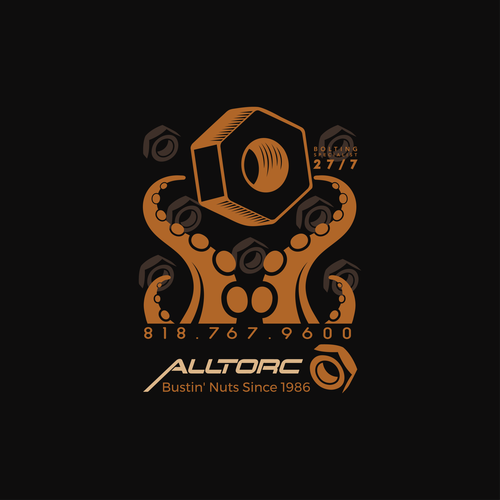 Design Artwork for industrial tool company with "BUSTIN NUTS" SLOGAN ...