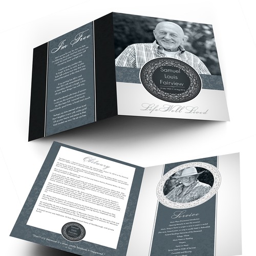 Obituary Program Template Obituary Program Samples Template 1