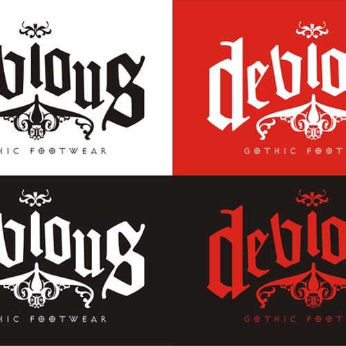 Logo for Gothic Shoe Retailer | Logo design contest