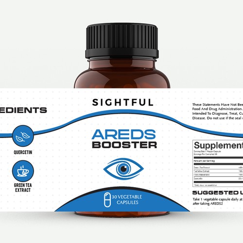 Designs | Clean, modern label for supplement helping cure blindness ...