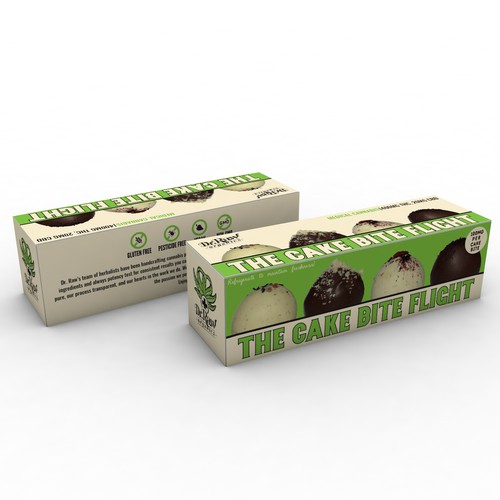 Cake Bite Marijuana Edible Box Packaging | Product packaging contest