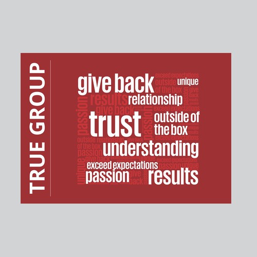 Core values | Postcard, flyer or print contest | 99designs