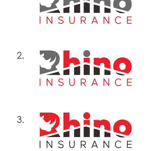 Designs | Insurance logo with a rhino and another w/rhino and house for ...