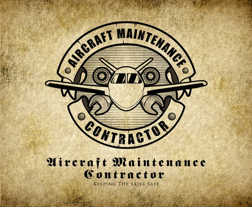 Aircraft maintenance contractor logo design for mechanics out there ...