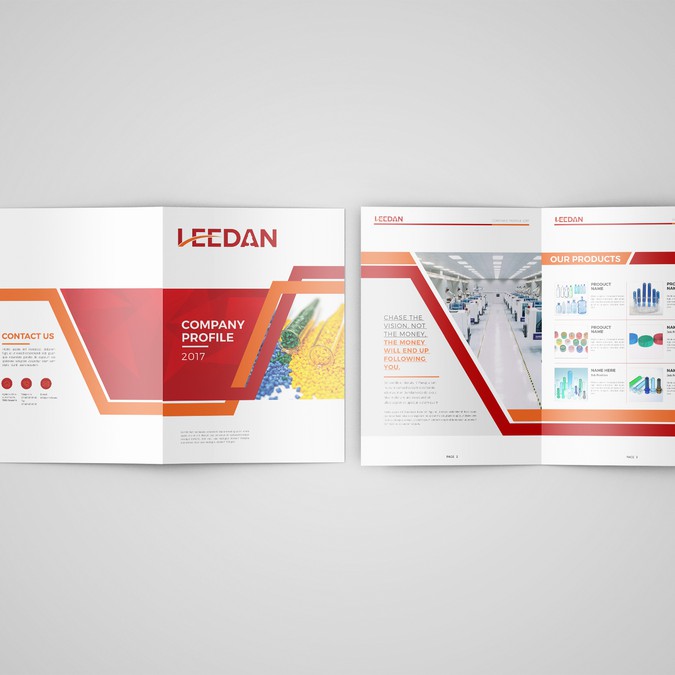 Industrial company in plastic ( brochure design 4pages of products ...