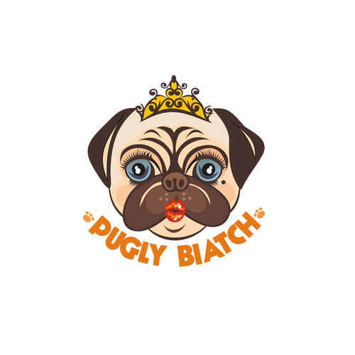 Create a fun pug related logo for new cosmetic brand | Logo design contest