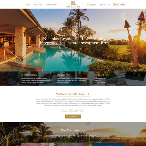 Custom Sophisticated Web Site for Best In Class Owner / Operator of ...