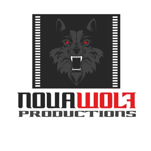 Create Military Cyberpunk Wolf for Nova Wolf Productions | Logo design ...