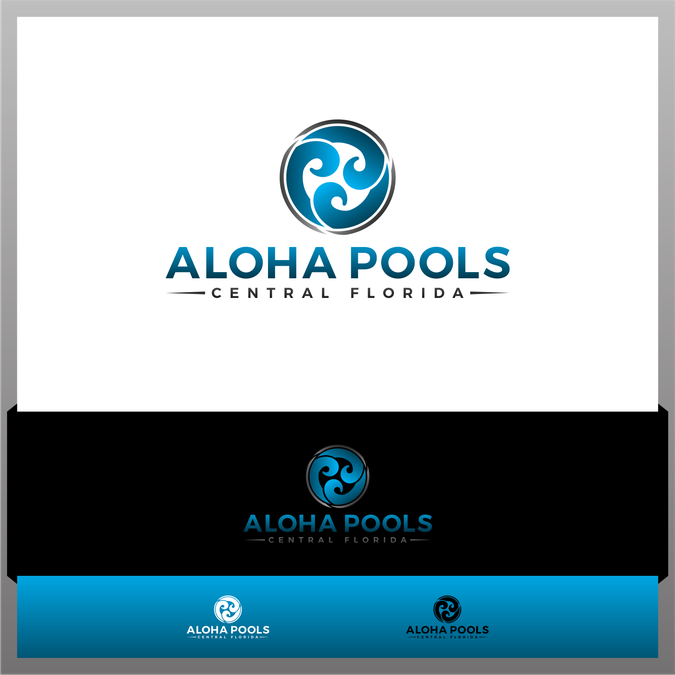 Create a Hawaiian themed logo for swimming pool contractor | Logo ...