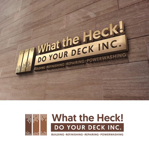 design a catchy memorable logo for a decking company think masculine ...