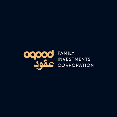 Designs | Oqood branding project - Arabic and English text version logo ...