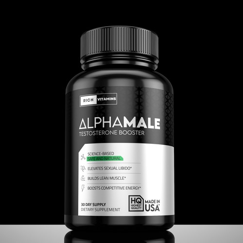 Designs | Testosterone Booster Label Design: Label 1 of 40! Winning ...