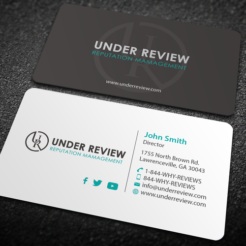 Under Review Business Card Design | Business card contest