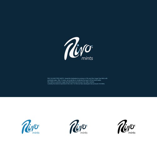NEW REFRESHING LOGODESIGN for RIVO MINTS (rivomints.com) | Logo design ...