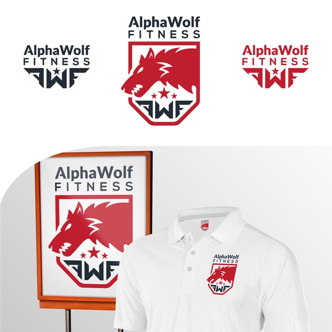Design an awesome wolf Logo for a fitness shop | Logo design contest