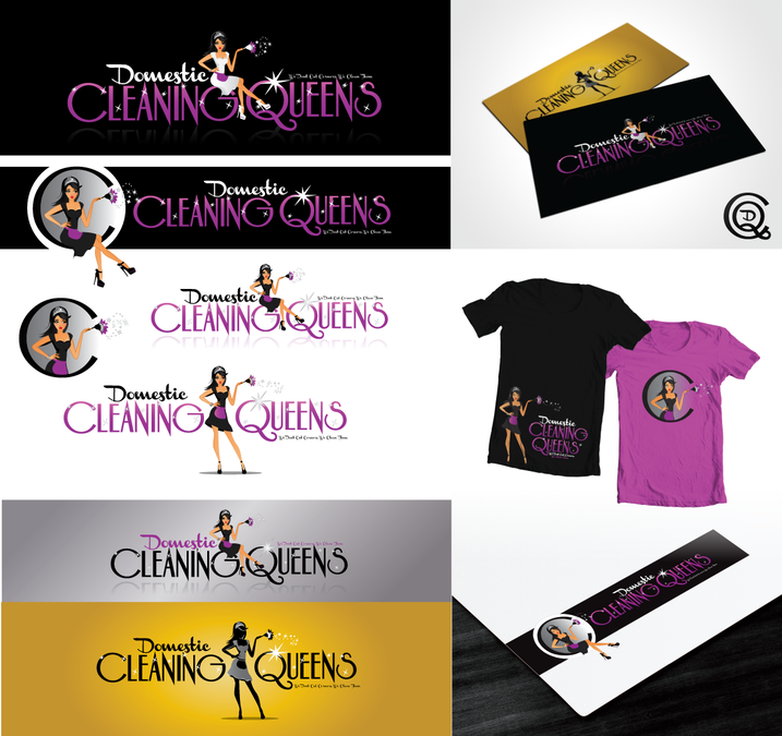 Create a CLASSIC logo for 'Domestic Cleaning Queens' | Logo design contest