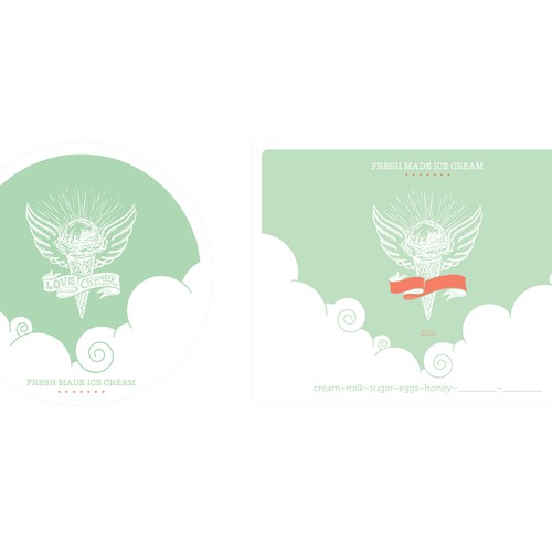Designs | Ice Cream Container Labels for Love Creamery | Product label ...
