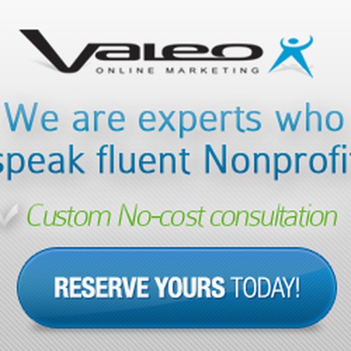 banner ad for Valeo Design and Marketing - sizes 728x90, 160x600 ...