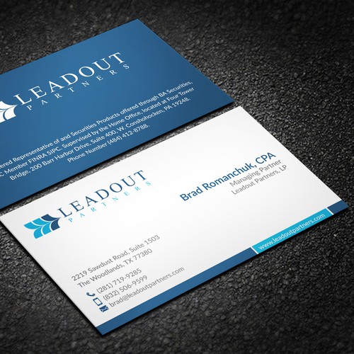 New Business Card Design for Investment Bank | Business card contest