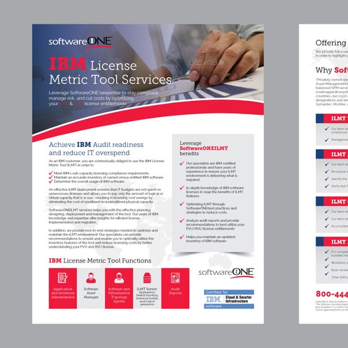 Design an Eye Catching Flyer for our new IBM ILMT service offering ...