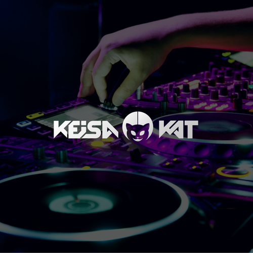 DJ Logo - Modern - Simple - w/ Futuristic Space Cat Character | Logo ...