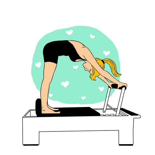 Pilates Elephant Cartoon Tee | T-shirt contest