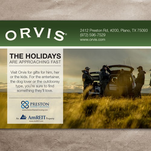 Designs | Create an ad for Orvis | Postcard, flyer or print contest