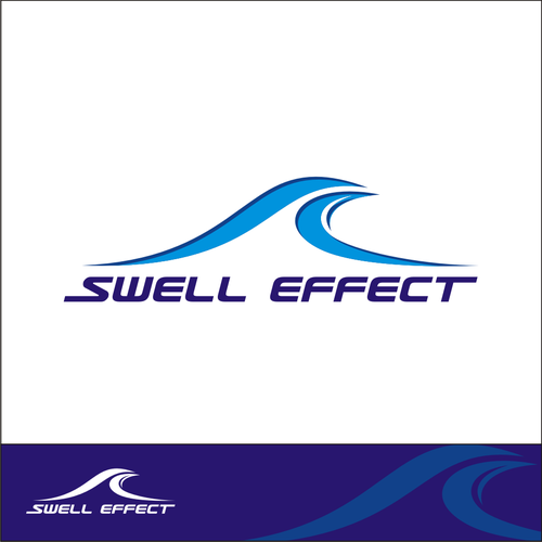 Create a wave logo incorporating the letters "s" and "e" for Swell ...