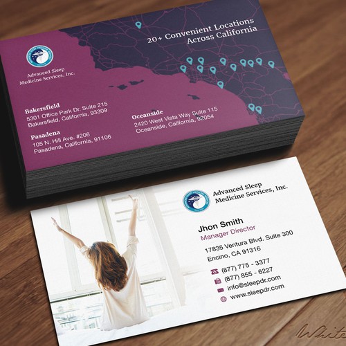 Design business cards for healthcare sales team incorporating our new ...