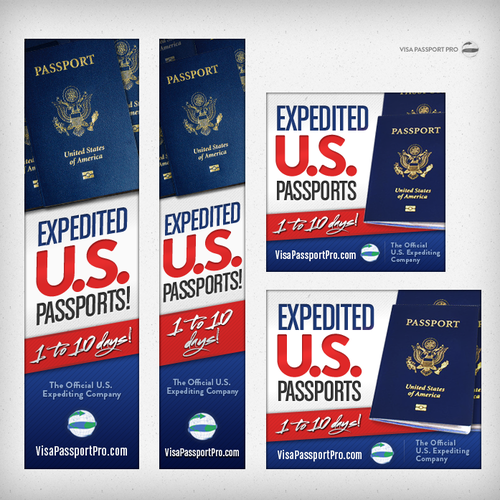 Create the next banner ad for Visa Passport Pro | Banner ad contest