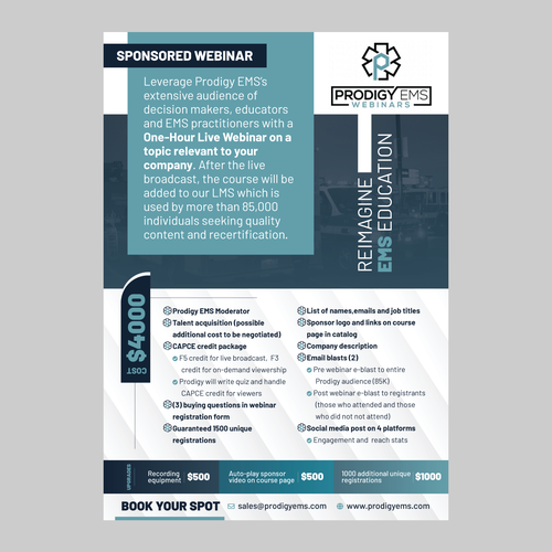 Designs | Sponsorship Prospectus One-pager | Other business or ...