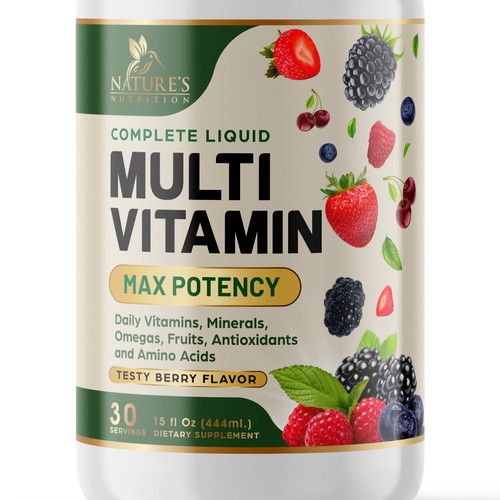 Designs | Tasty Liquid Multivitamin Design Needed for Nature's ...
