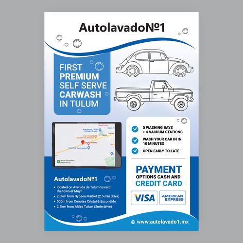 Designs | Self serve car wash flyer design | Postcard, flyer or print ...