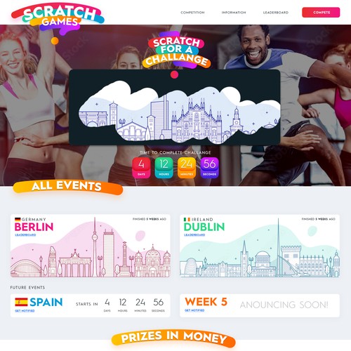 Designs | Functional Fitness Online Competition Website | Scratch Games ...