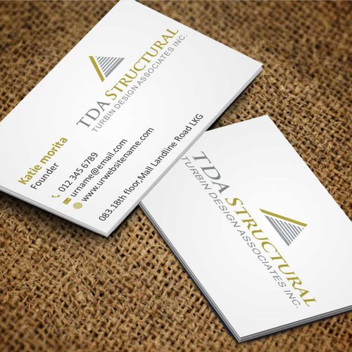 Modern Professional Business Card for a Structural Engineering Company ...