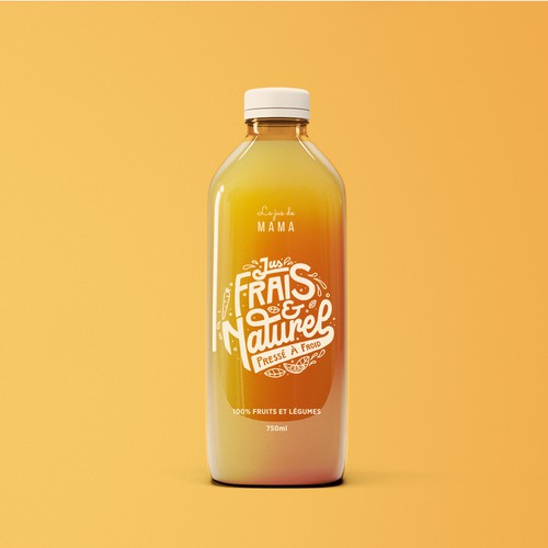 Juice Bottle Label Design