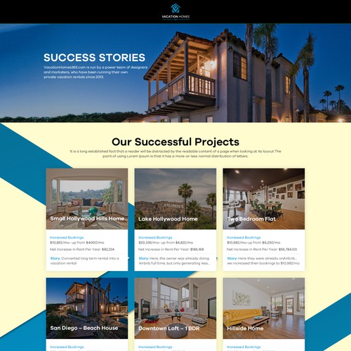 Designs | Success Stories page design | Landing page design contest
