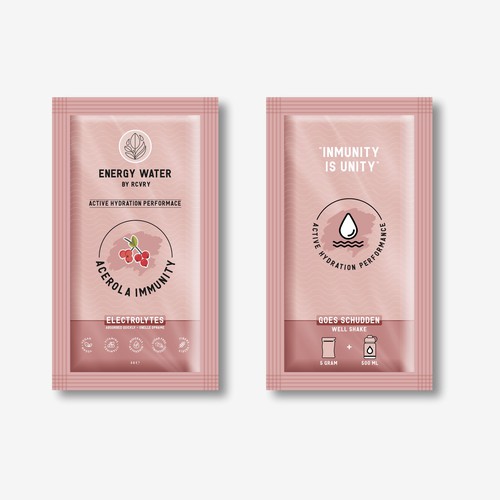 Designs | Energy water powder Sachets | Illustration or graphics contest