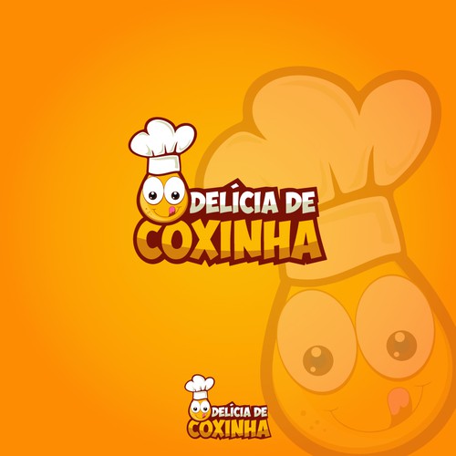 Logo Design Delicia de Coxinha | Logo design contest