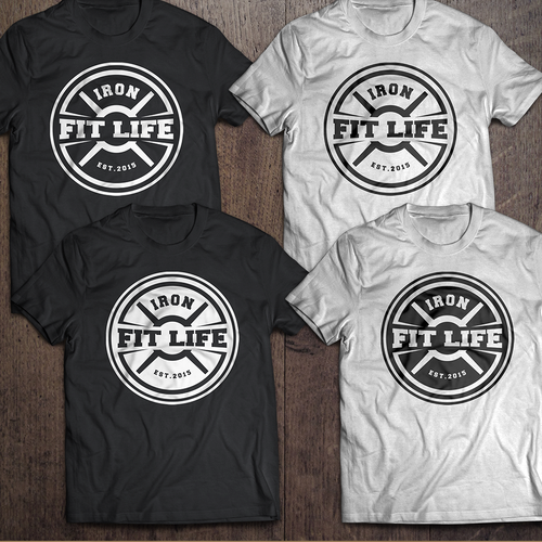 Create a appealing gym-centric logo for a athletic apparel company ...
