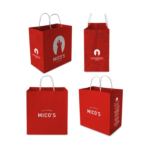 Designs | Luxurious Mico's Hot Chicken Takeout Bag | Product packaging ...