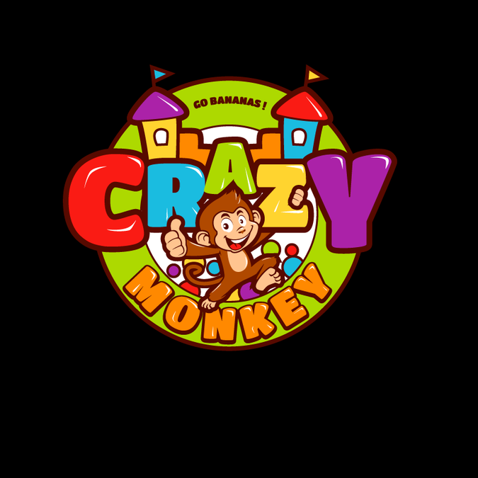 Crazy Monkey--Go Bananas! | Logo design contest