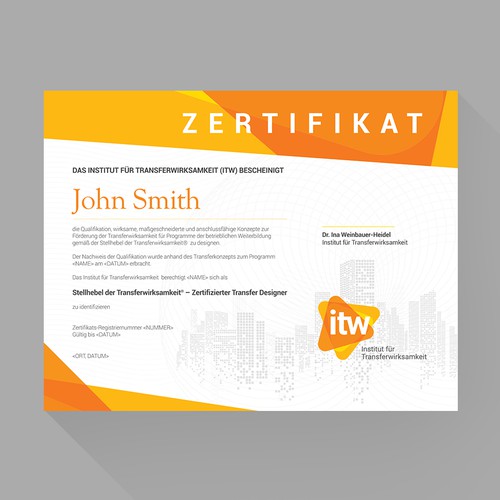 Design a Qualification Certificate - modern, professional & appealing ...