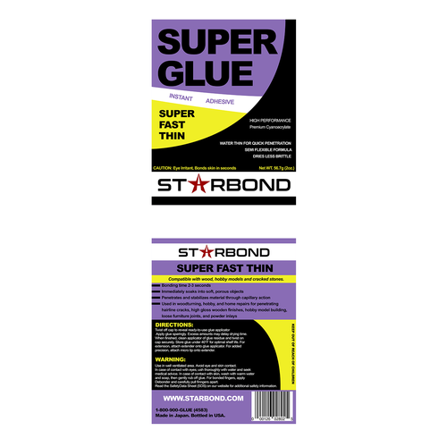Create the most eye-catching, retail-friendly super glue product label ...