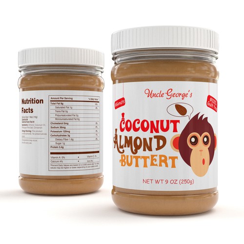 Nut butter label design | Etiketten Wettbewerb