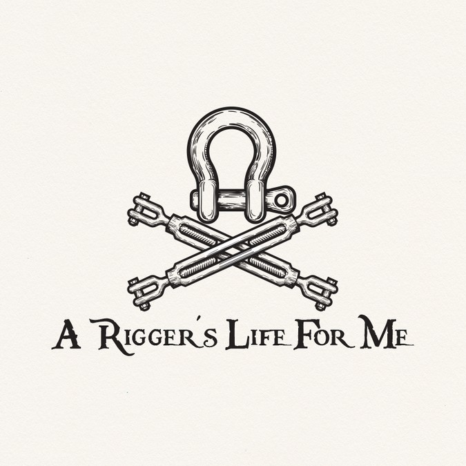 Design a black and white logo for the new brand Rigger's Life | Logo ...