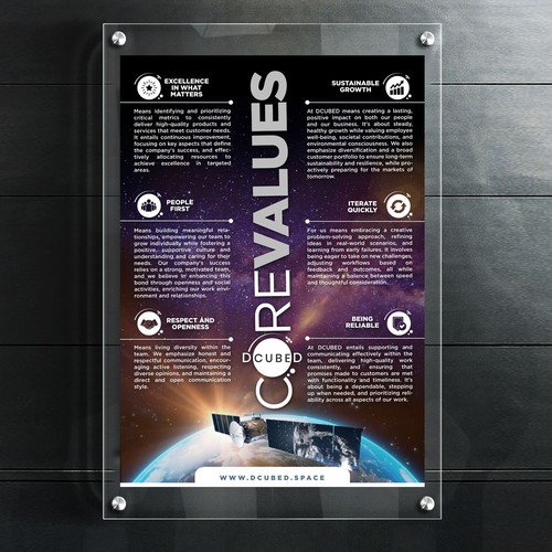 Designs | Space - Company Values Posters | Poster contest