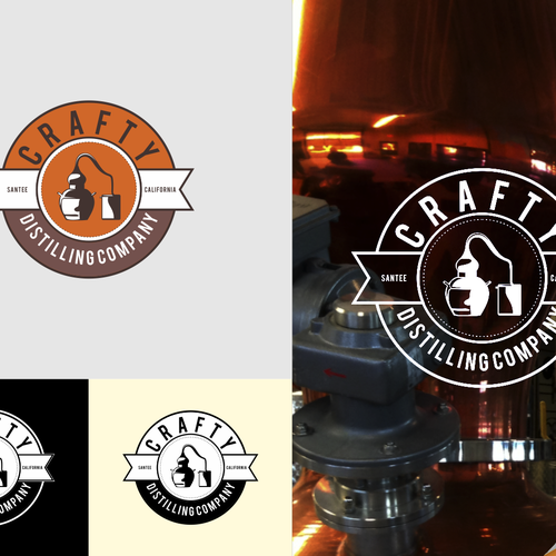 Create a capturing classic distillery illustration for Crafty ...